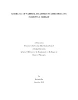 MODELING OF NATURAL DISASTER CATASTROPHE LOSS INSURANCE MARKET